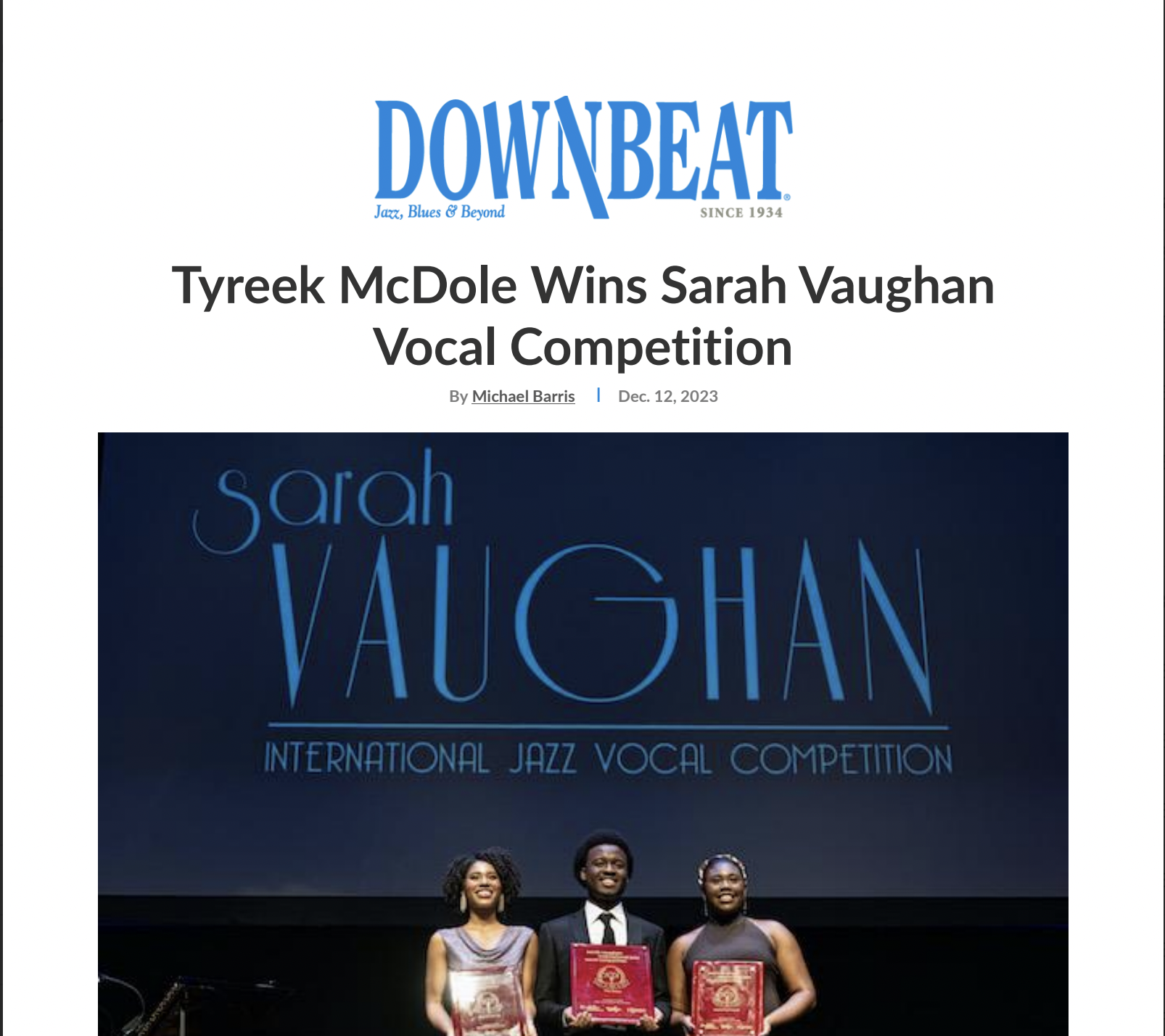 Press — TYREEK MCDOLE